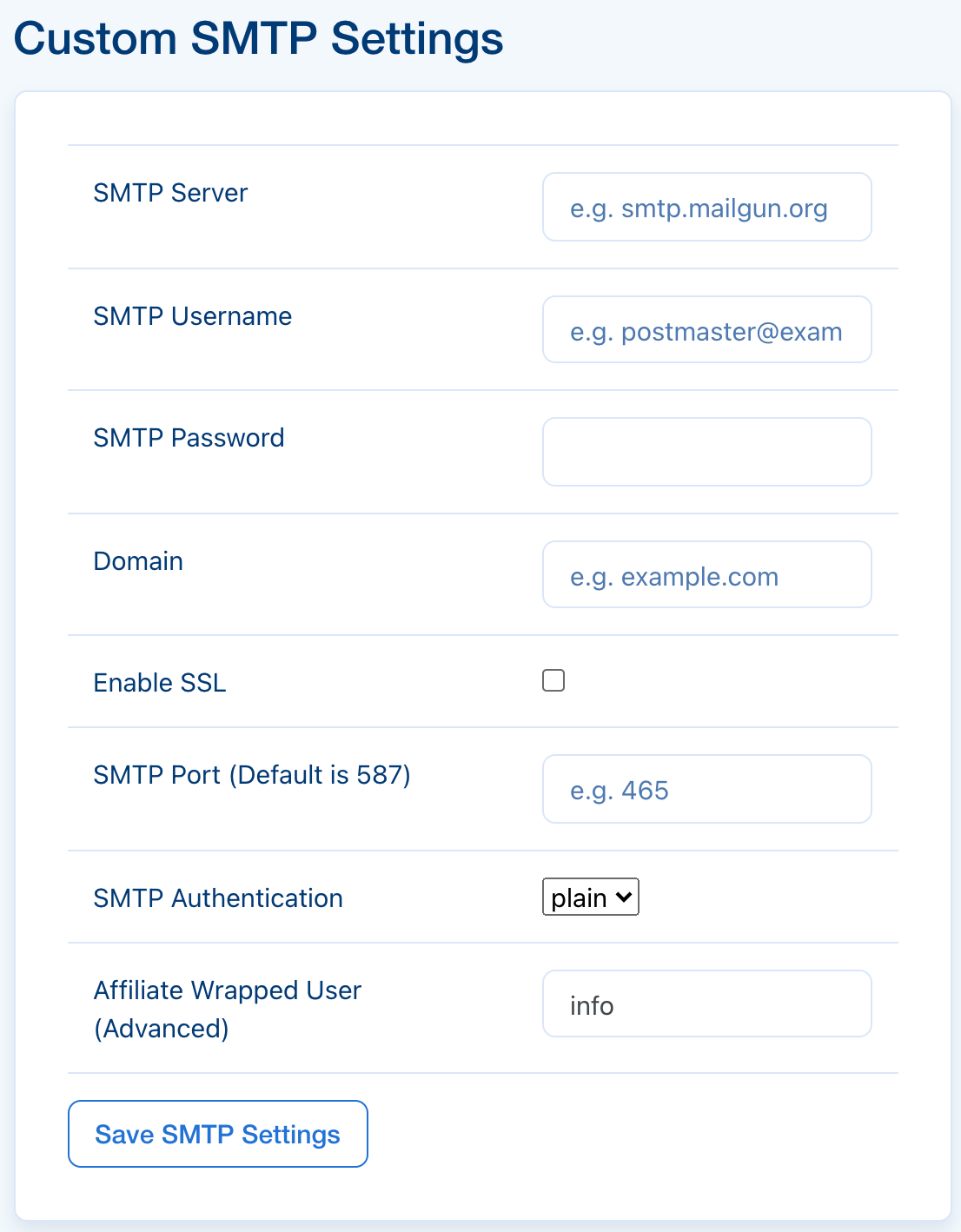 SMTP Setup – LeadDyno
