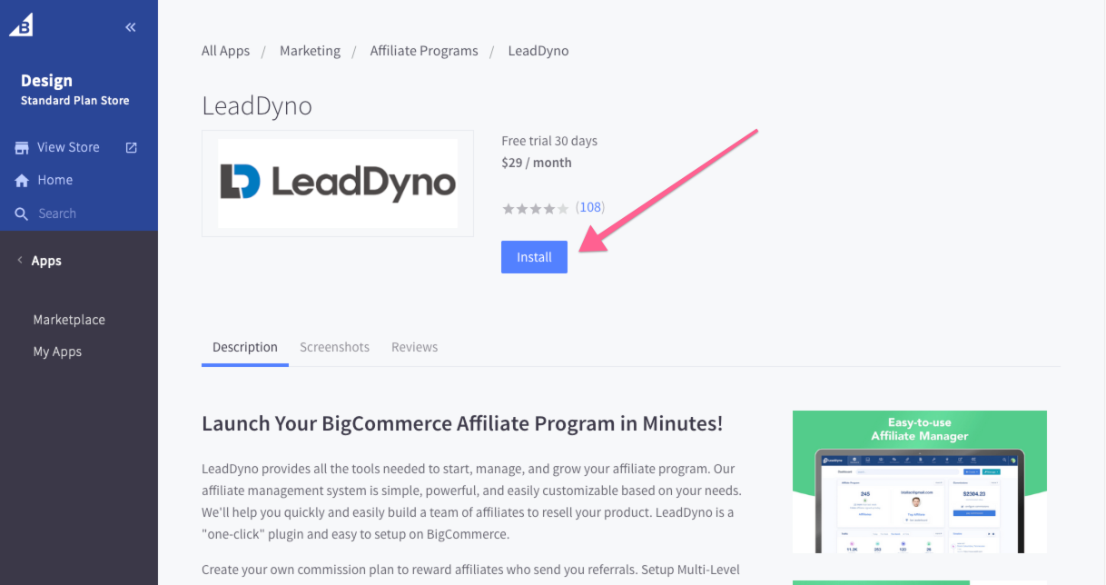 BigCommerce – LeadDyno